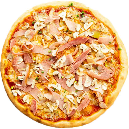 Ham And Mushroom Pizza | Royal ♛ Pizza Delivery Bangkok